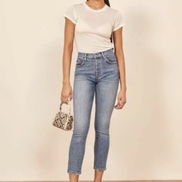 Reformation | Jeans | Reformation Serena High Rise Skinny Crop Jeans In ...